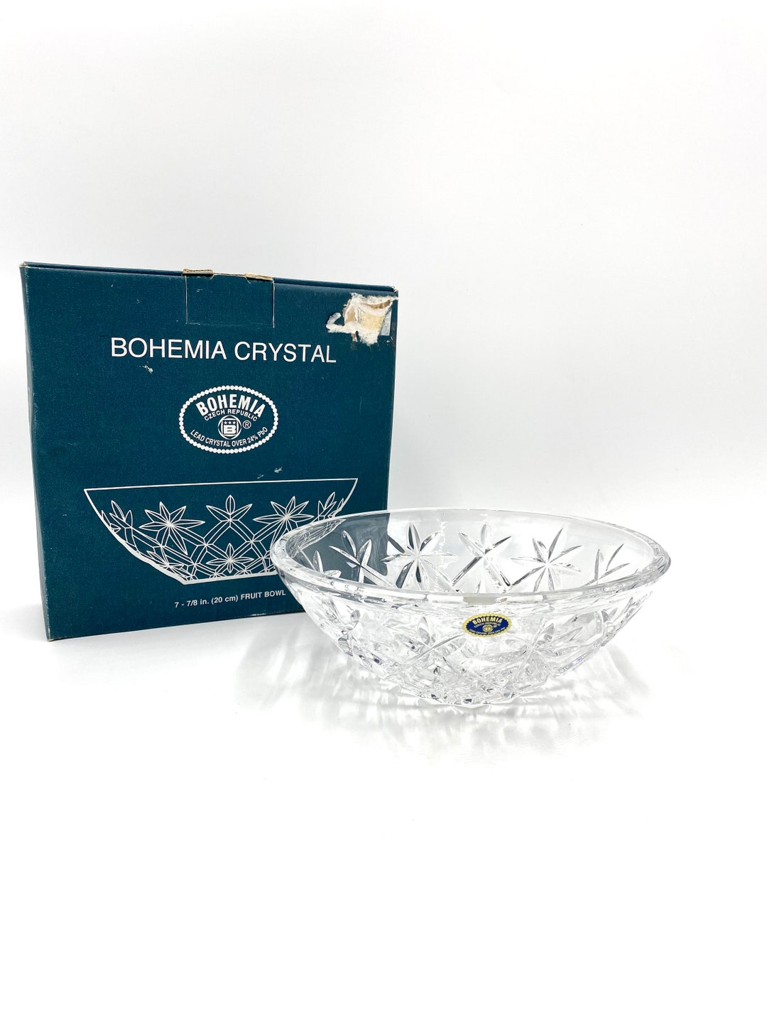 Bohemian/ Czech Republic Lead Crystal Glass Fruit Bowl 7/78" - Etsy