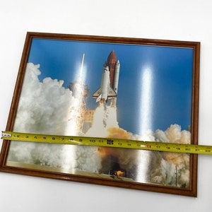 Rocket Launch Space Shuttle NASA Art Print Framed Photography Wall ...