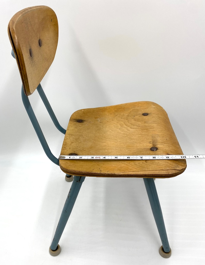 Vintage School Chair Mid-century Modern Wood Child School Chair ...