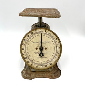 Kitchen Scale Columbia Family Scale Vintage Antique Collectible 24 Lb ...