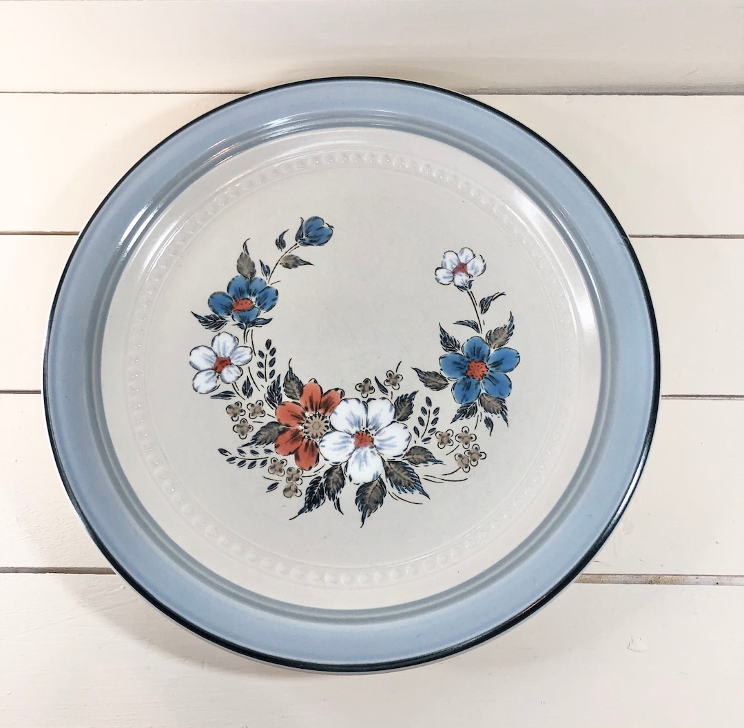 One Johann Haviland Crowning Fashion Blue Bouquet Replacement Dinner ...