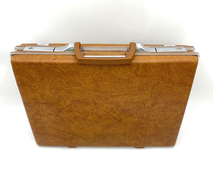 Vintage Hard Shell Airway Hardcase Briefcase Attached Organizer With ...