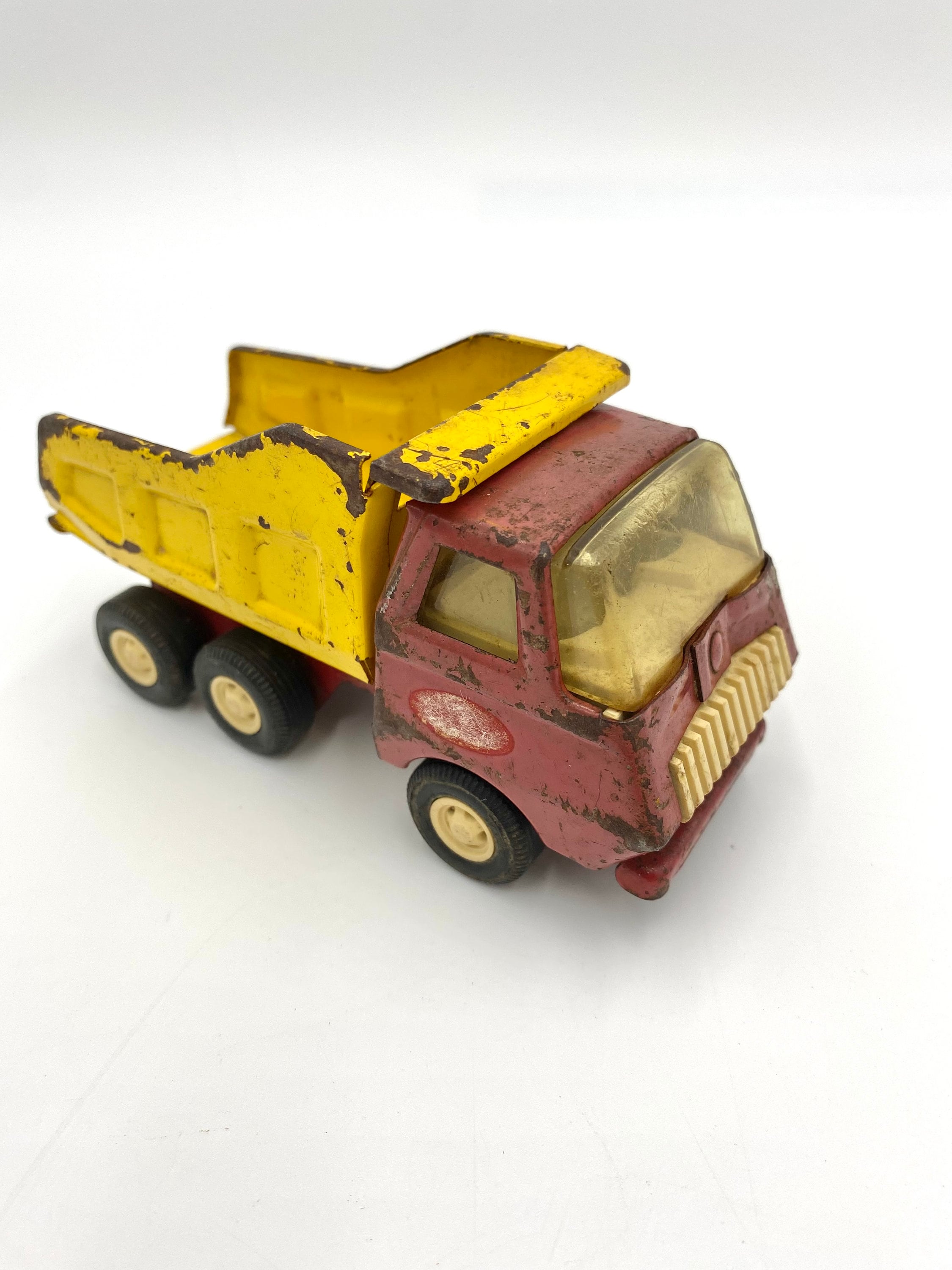 Vintage 70s TONKA Mini 6 Wheel Dump Truck Pressed Steel Red - Etsy