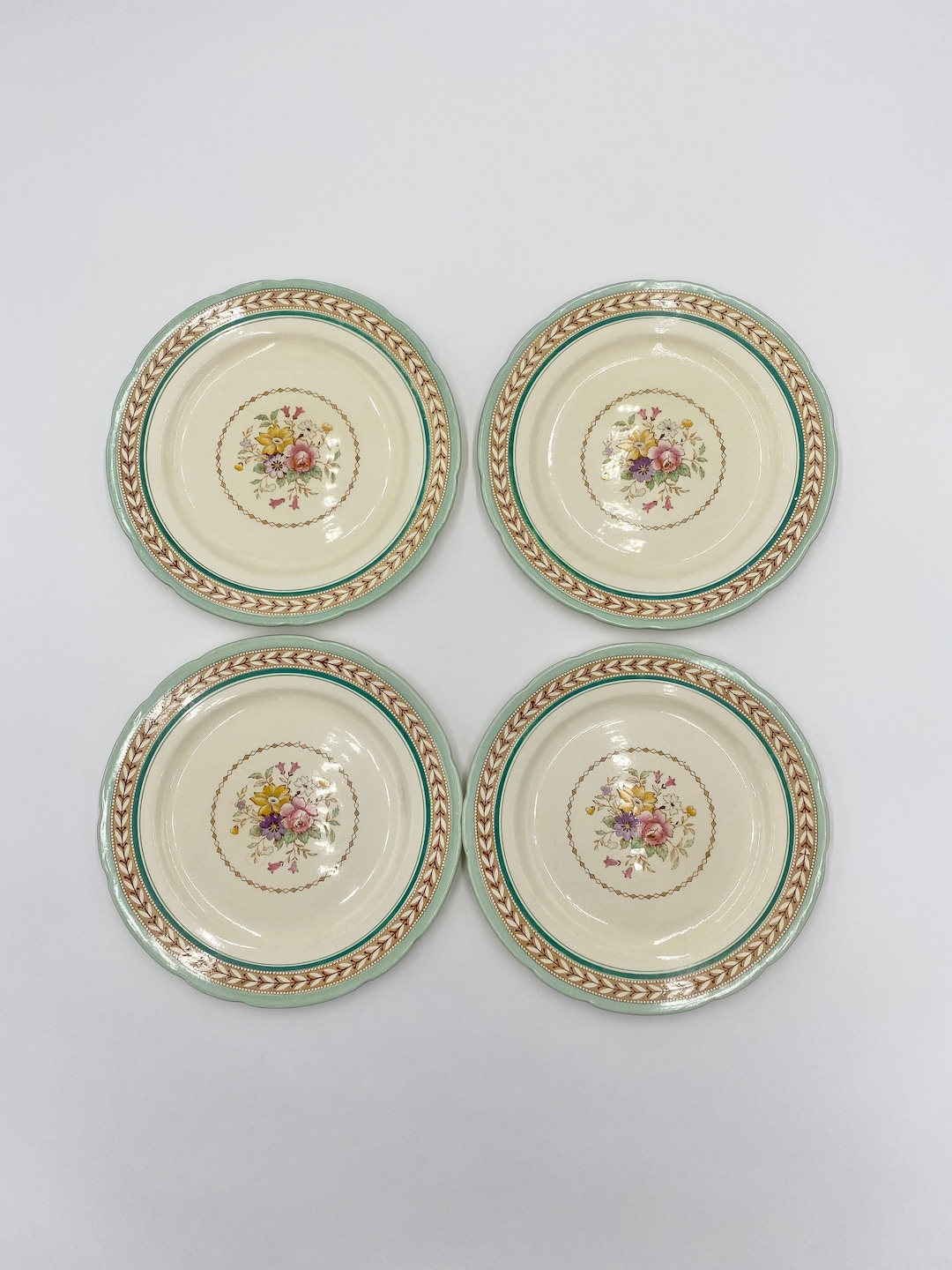 Plates Diner Plates 4 Classic Royal Dinner Plates Ridgways England Semi ...
