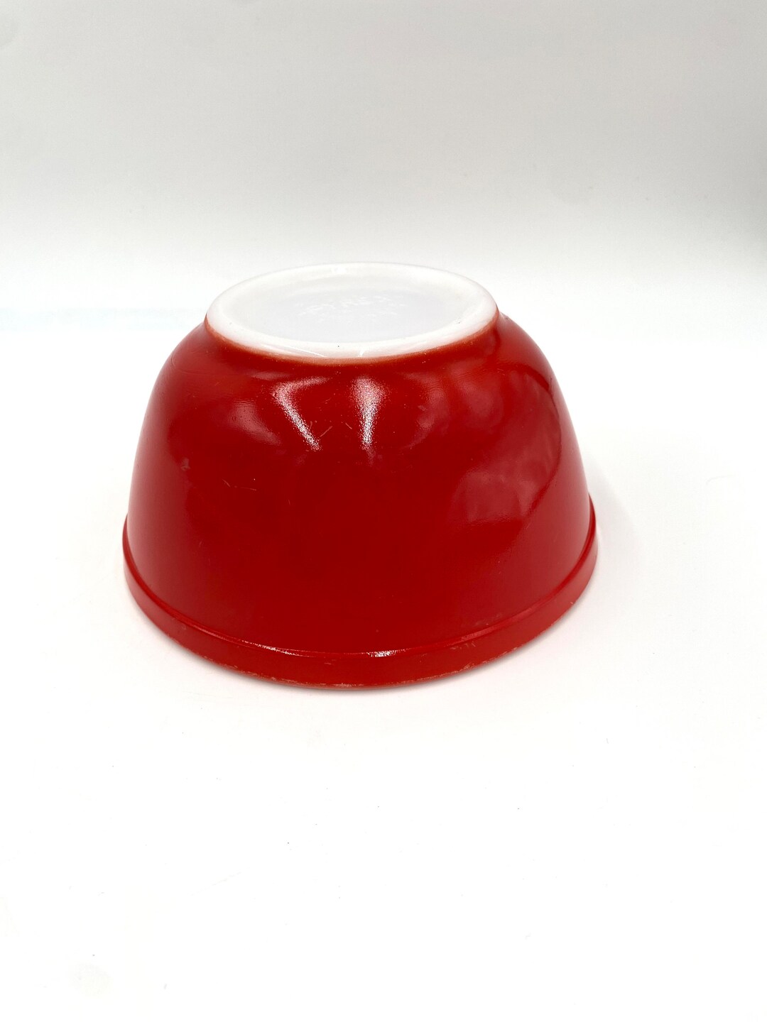 Red Pyrex Bowl Stamped T.M. REG US Pat. Off. - Etsy