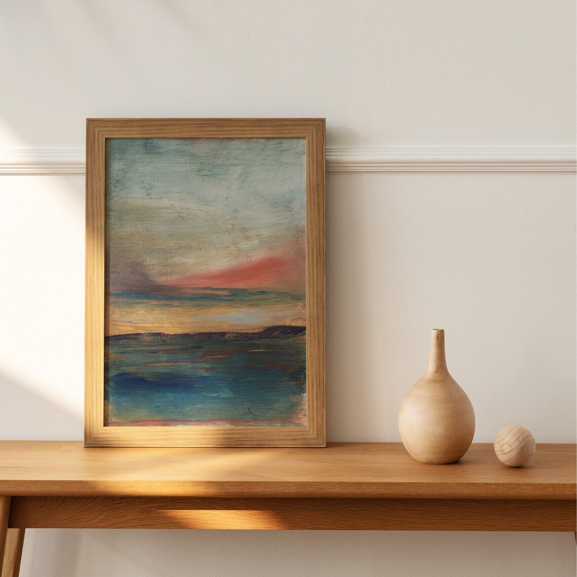 Memory, Original Oil Painting on Paper, Abstract Landscape Original Art ...