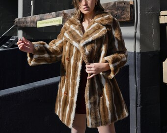 Brown Deer Fur Coat - Etsy