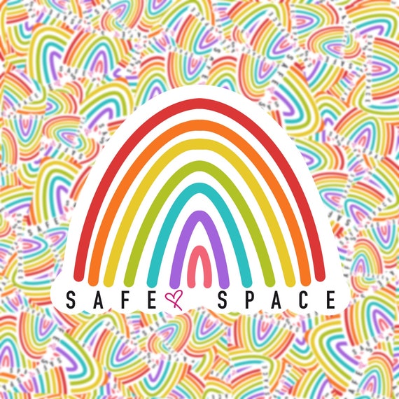 Pride Sticker Safe Space Sticker LGBTQ Sticker Proud | Etsy