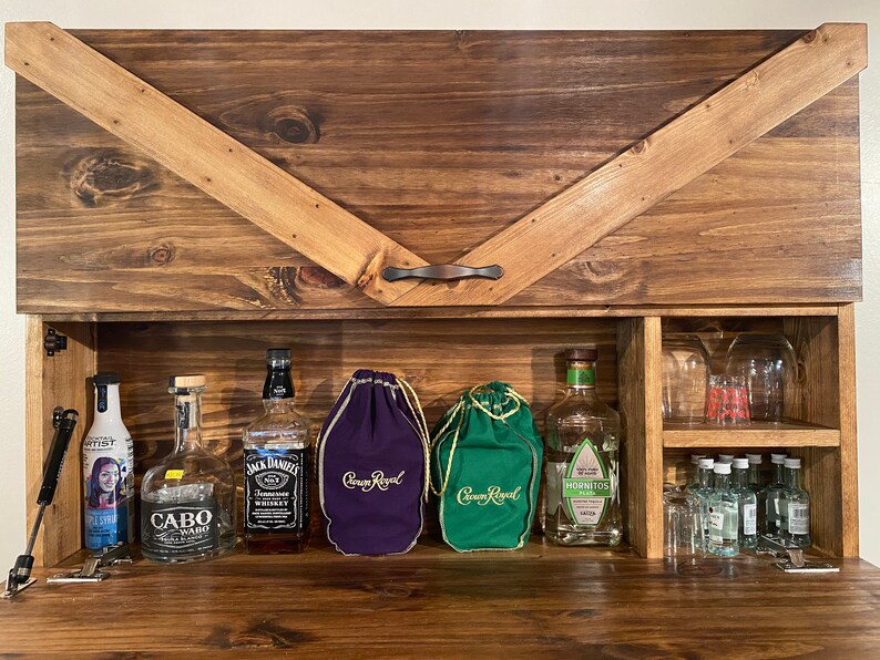 Hidden Bar Liquor Cabinet / Mini Bar - Etsy