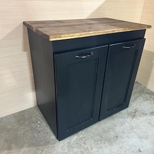 Double Trash Can Cabinet - Etsy