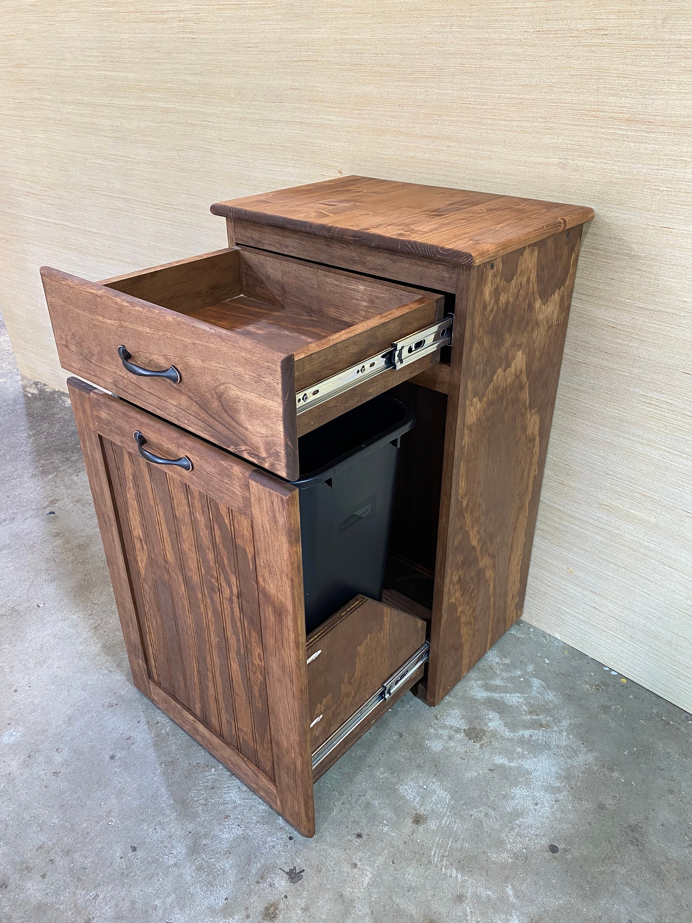 Pull Out Trash Can Cabinet - Etsy