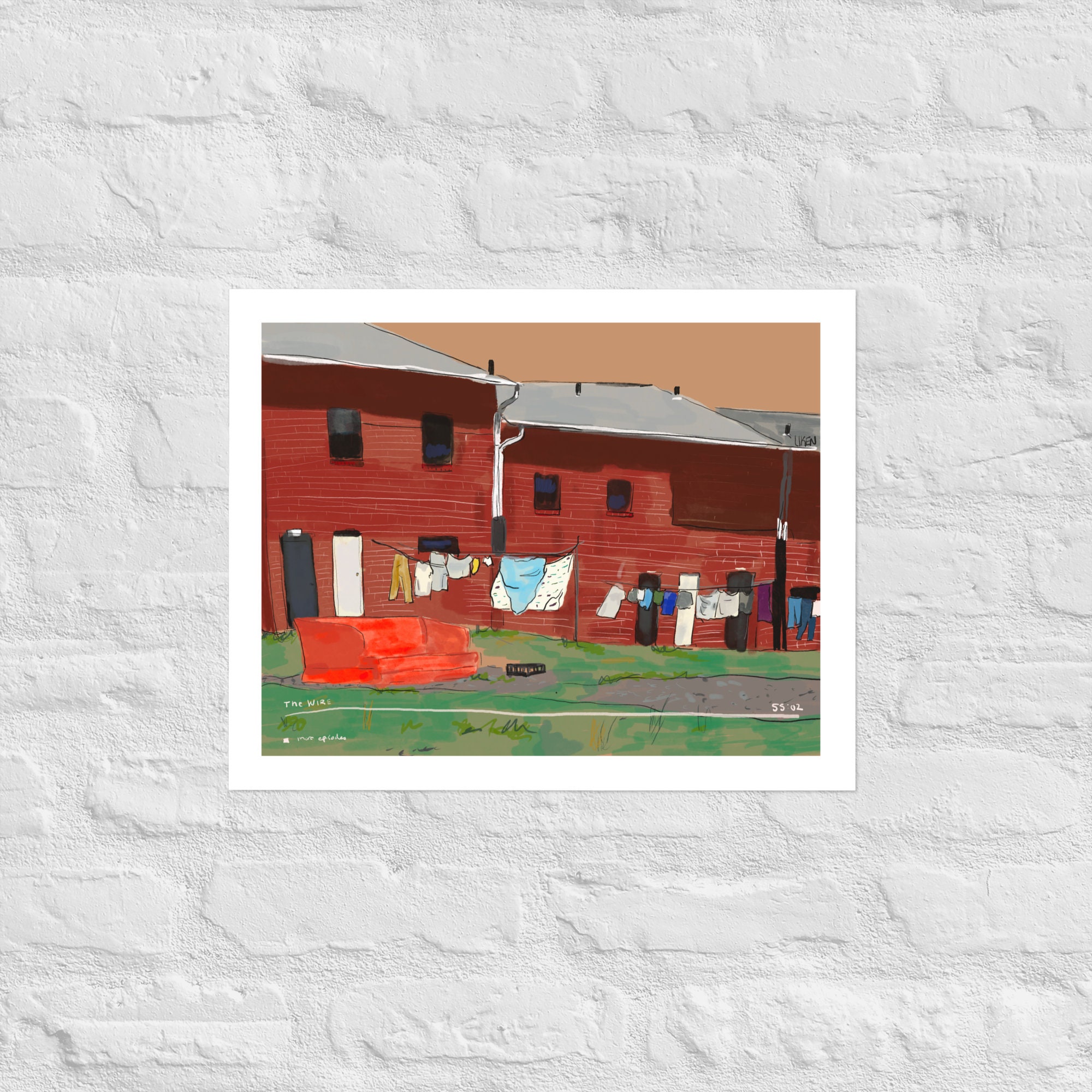 The Wire Fan Art - Modern Digital Print for TV Show Lovers and Art ...