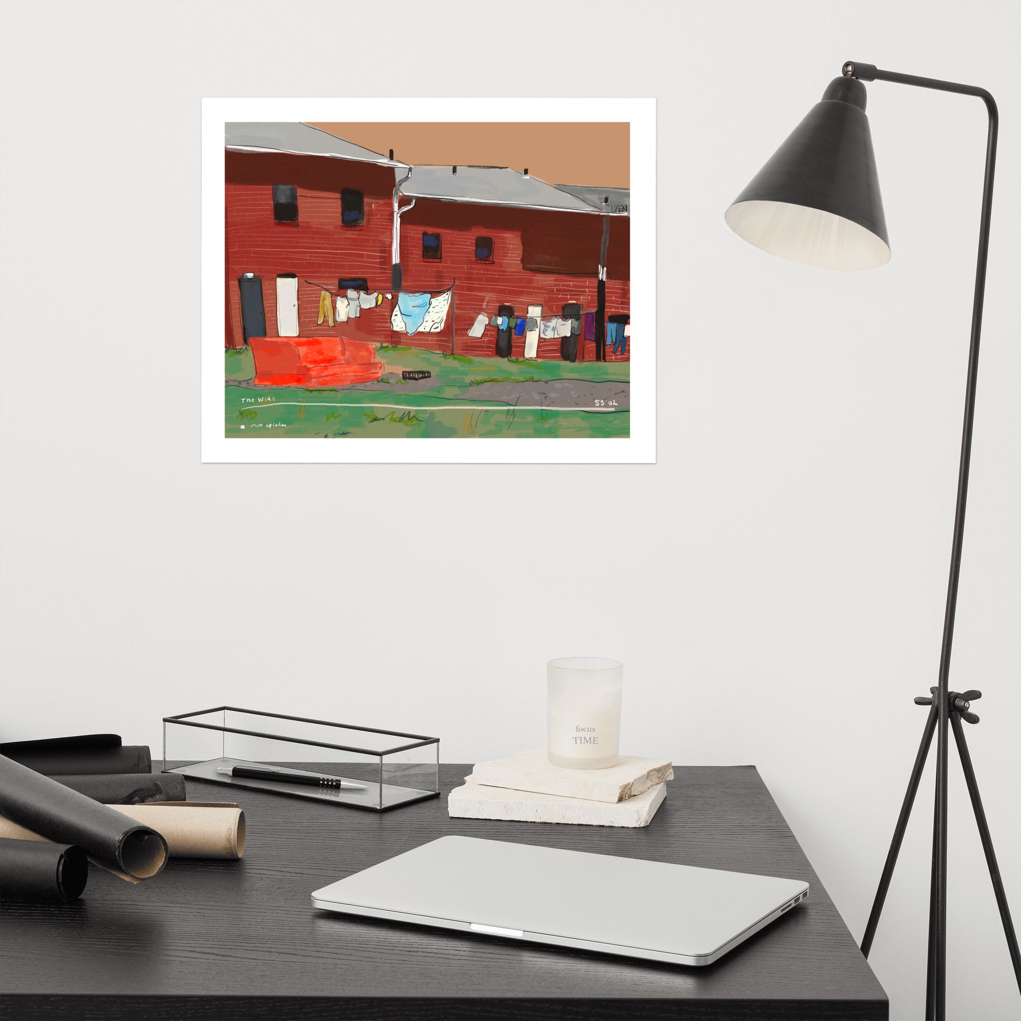 The Wire Fan Art - Modern Digital Print for TV Show Lovers and Art ...
