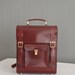 Burgundy Leather Backpack: Large Handmade Travel Rucksack - Etsy