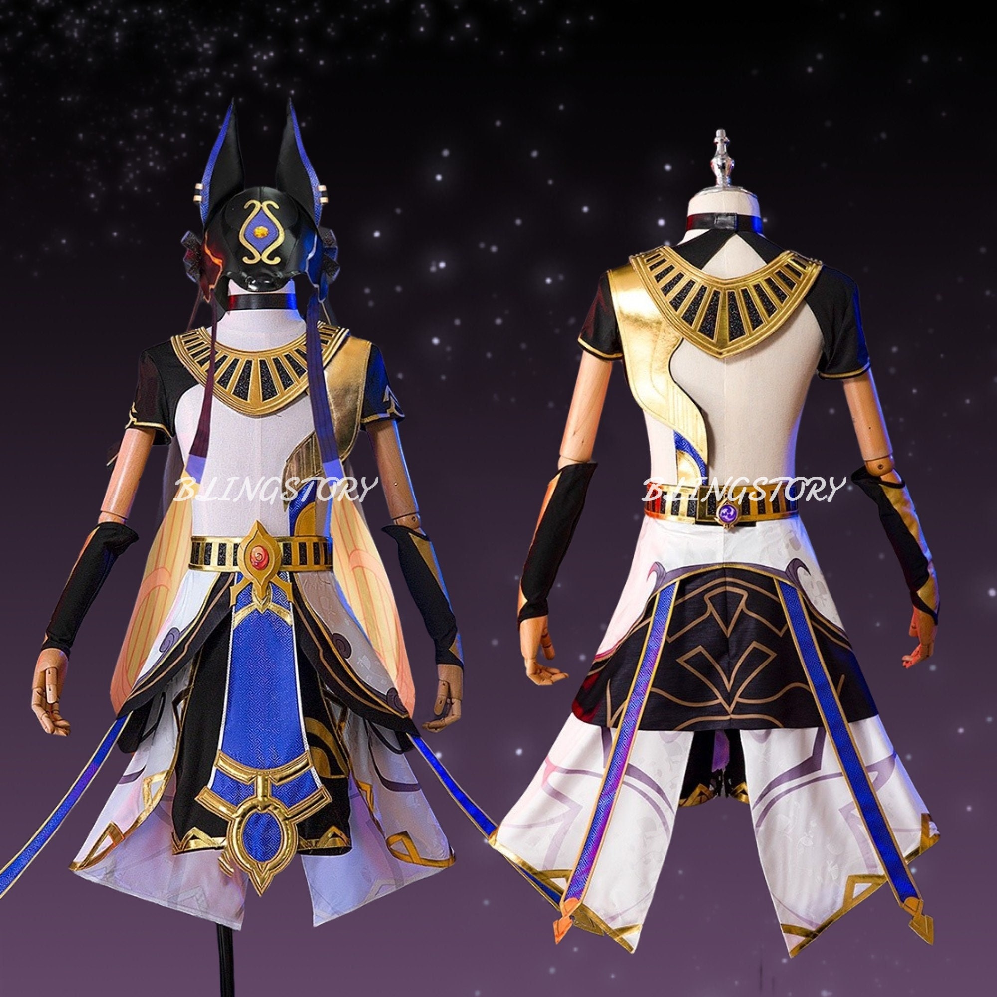 Game Genshin Impact Cyno Cosplay Costume Halloween Outfits for - Etsy