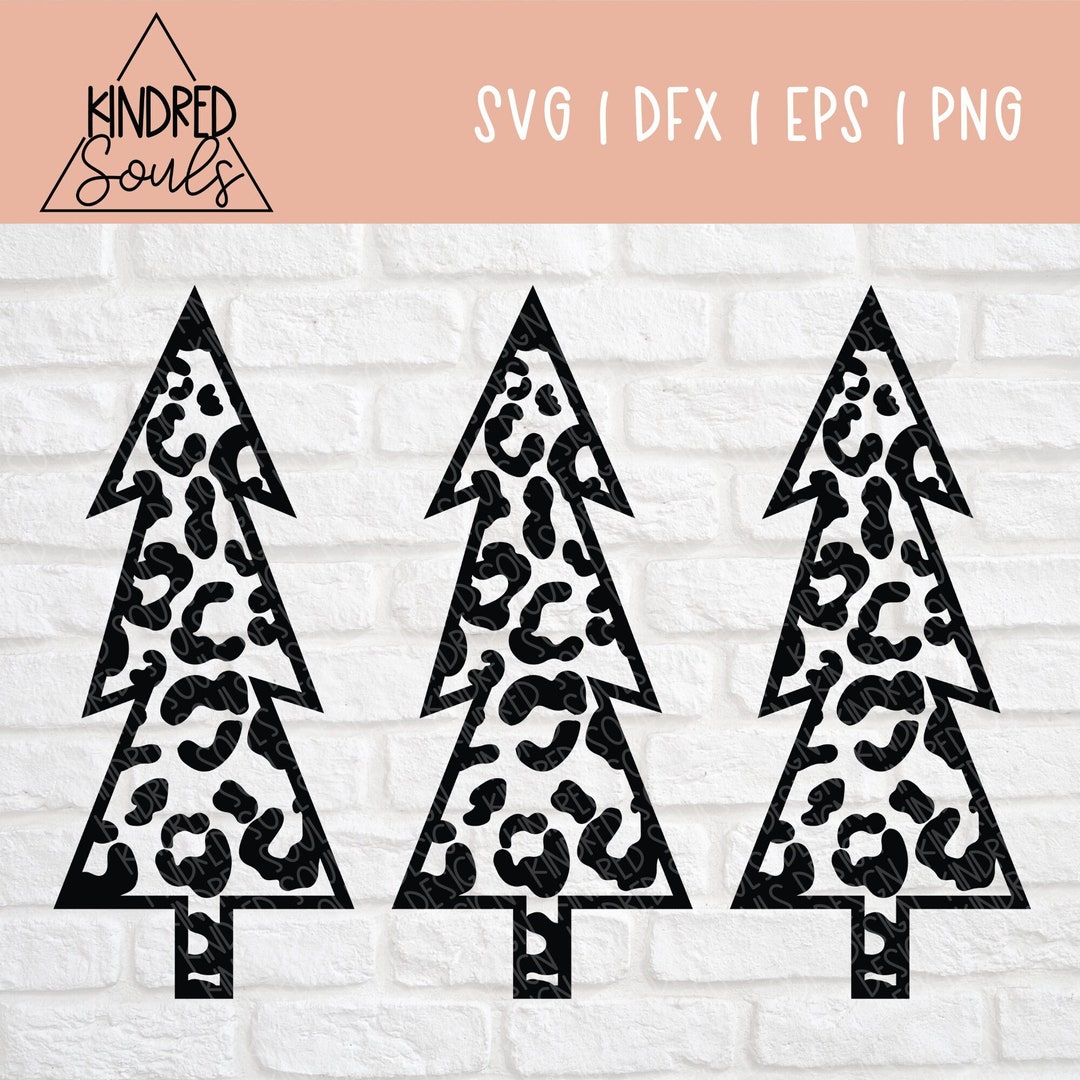 Leopard Christmas Tree Svg - Leopard Christmas Svg - Leopard Christmas ...