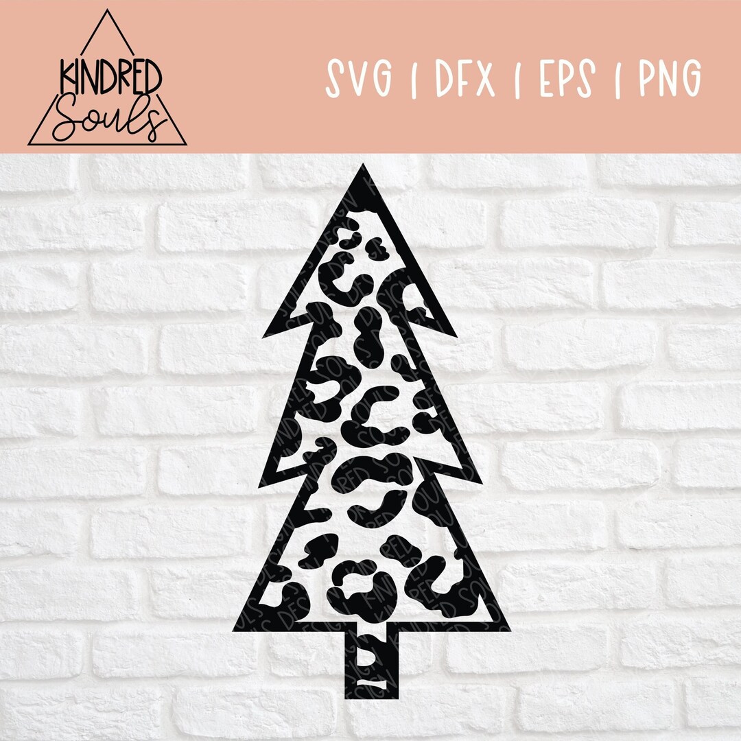 Leopard Christmas Tree Svg Leopard Christmas Svg Leopard Christmas ...