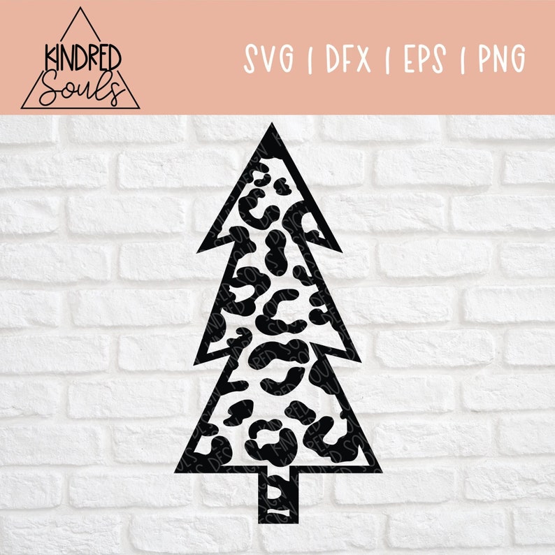 Leopard Christmas Tree Svg Leopard Christmas Svg Leopard Christmas ...