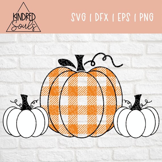 Plaid Pumpkin Svg Plaid Pumpkin Pumpkin Bunch Pumpkin | Etsy