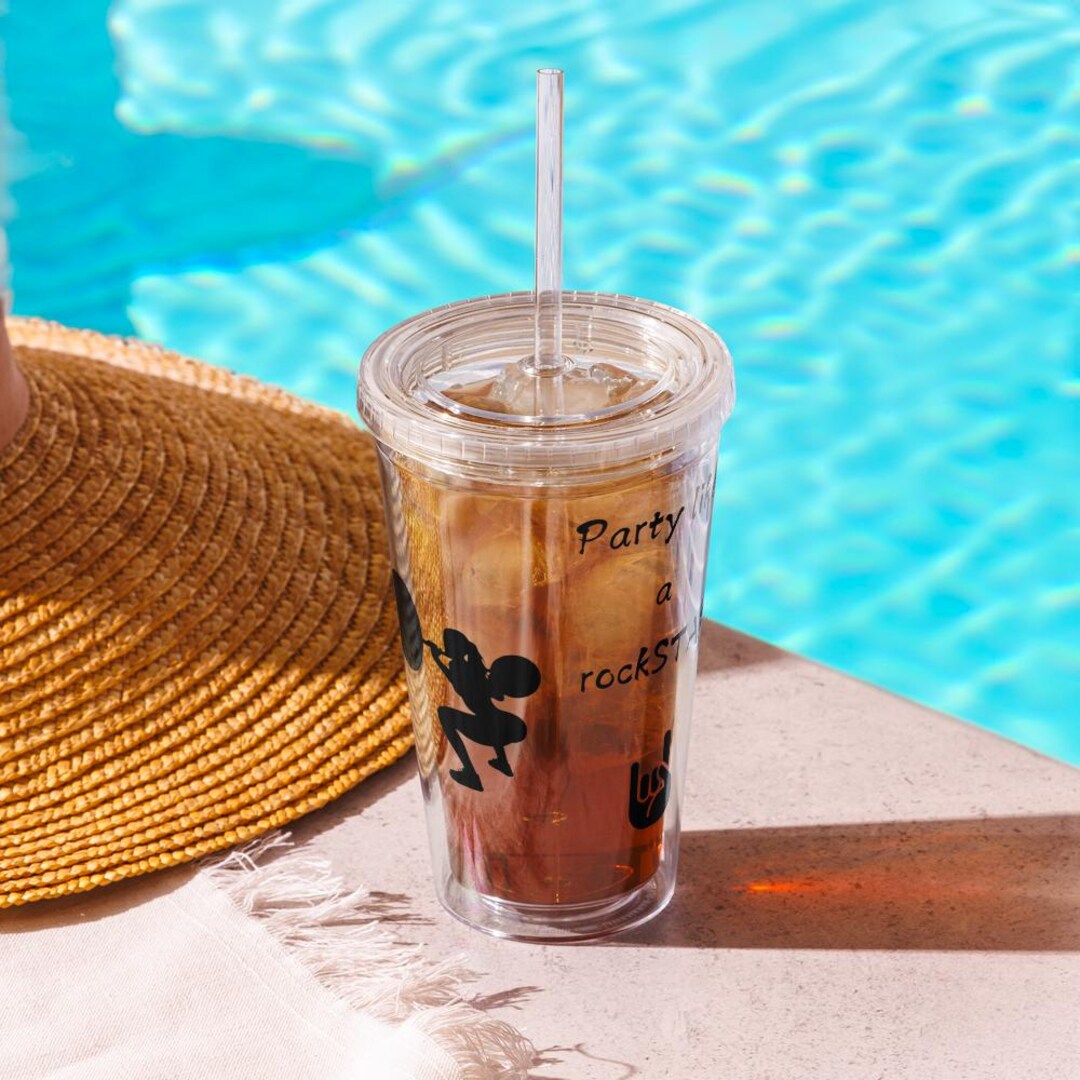 Gym Bunny Coffee Cup Party Like a Rockstar Lift Like a Monstar Monster ...