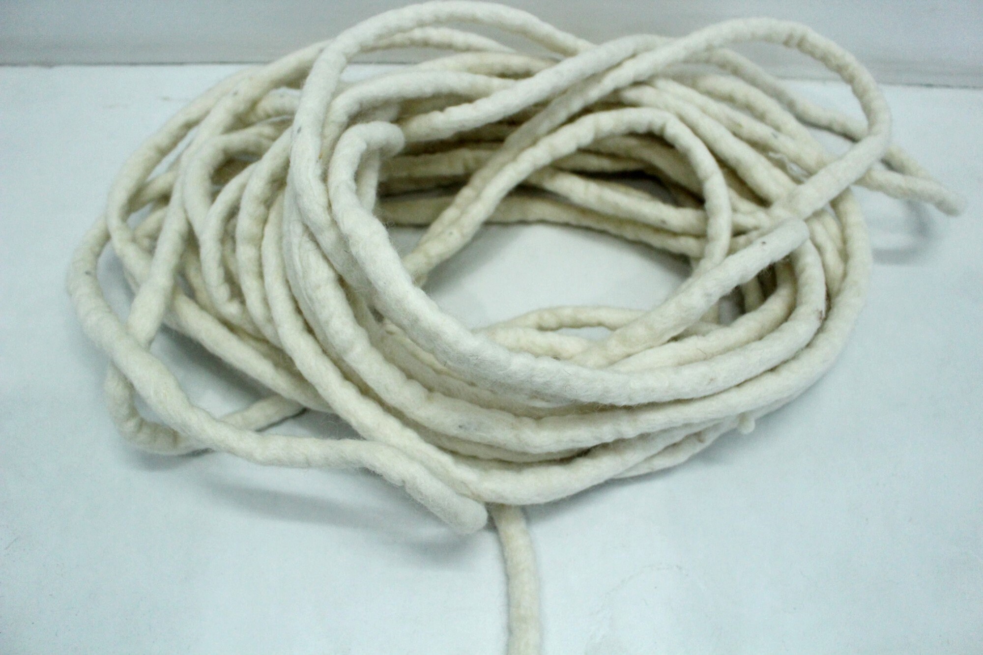 Felt Weaving Yarn 5 meter Natural Wool Felted String | Etsy