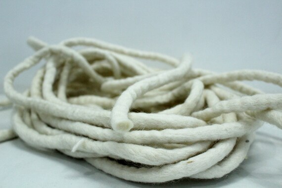 Felt Weaving Yarn 5 meter Natural Wool Felted String | Etsy