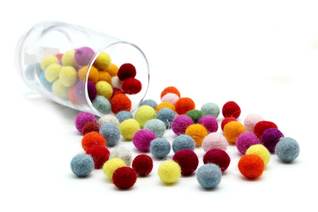 Woolen Balls 10mm Colorful Wholesale Balls Set Choose Your Own Colors ...