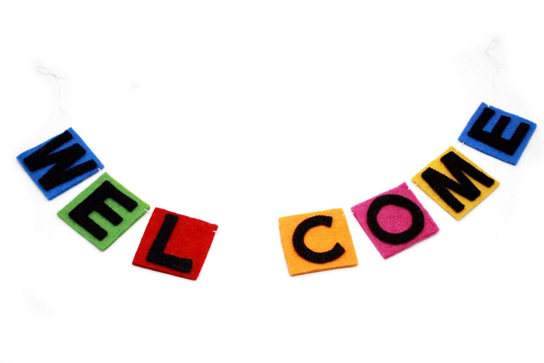Wool Felted Welcome Garland Multi Color Welcome Garland Pure Wool ...