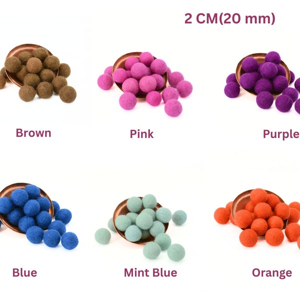 Wool Felt Balls - Etsy