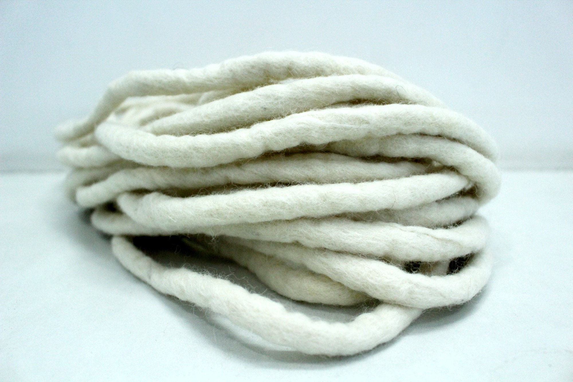 Felt Weaving Yarn 5 meter Natural Wool Felted String | Etsy