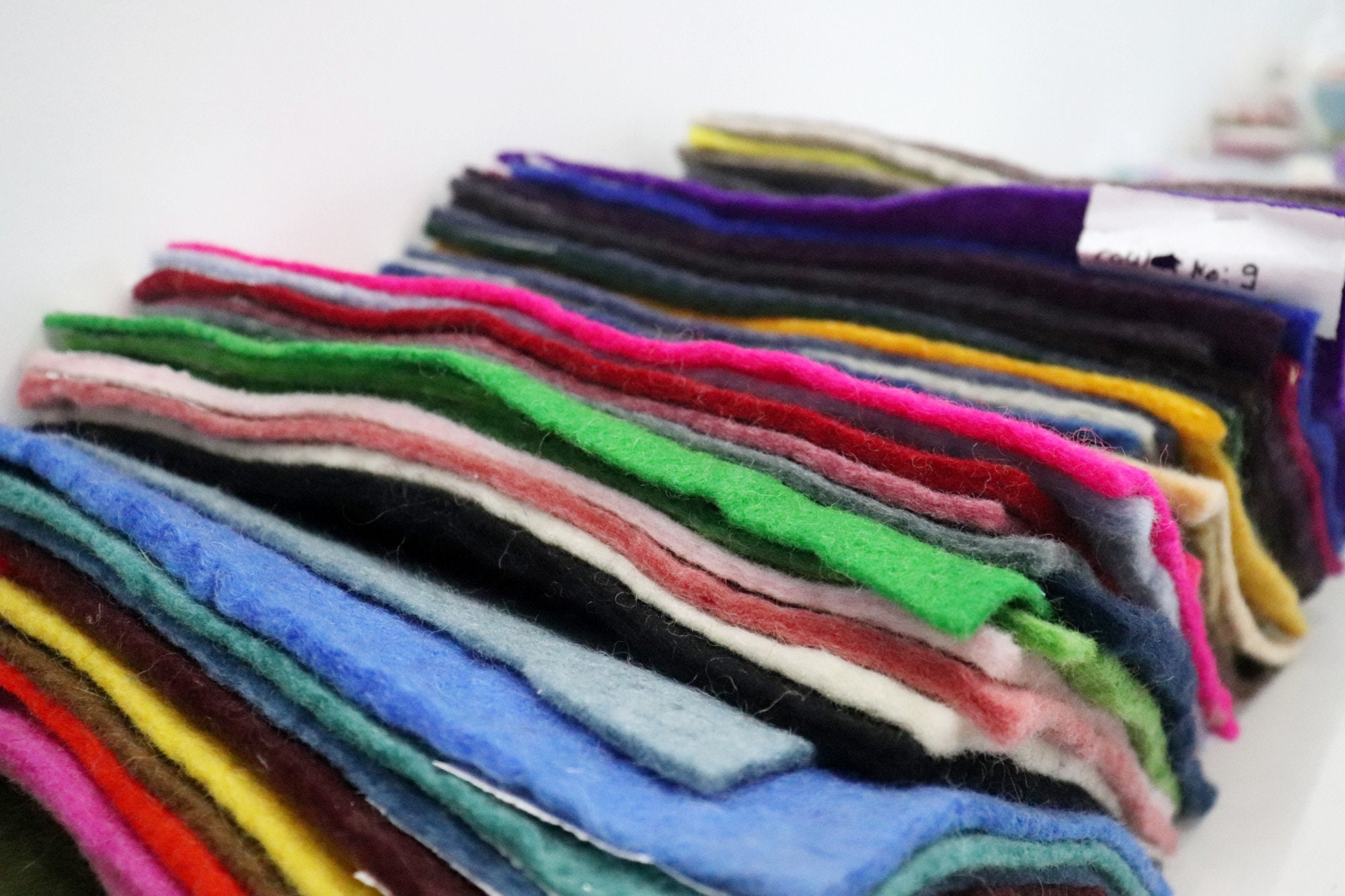 5 Pcs Rainbow Color Felt Sheets 30x30cm Wool Felt Sheet | Etsy