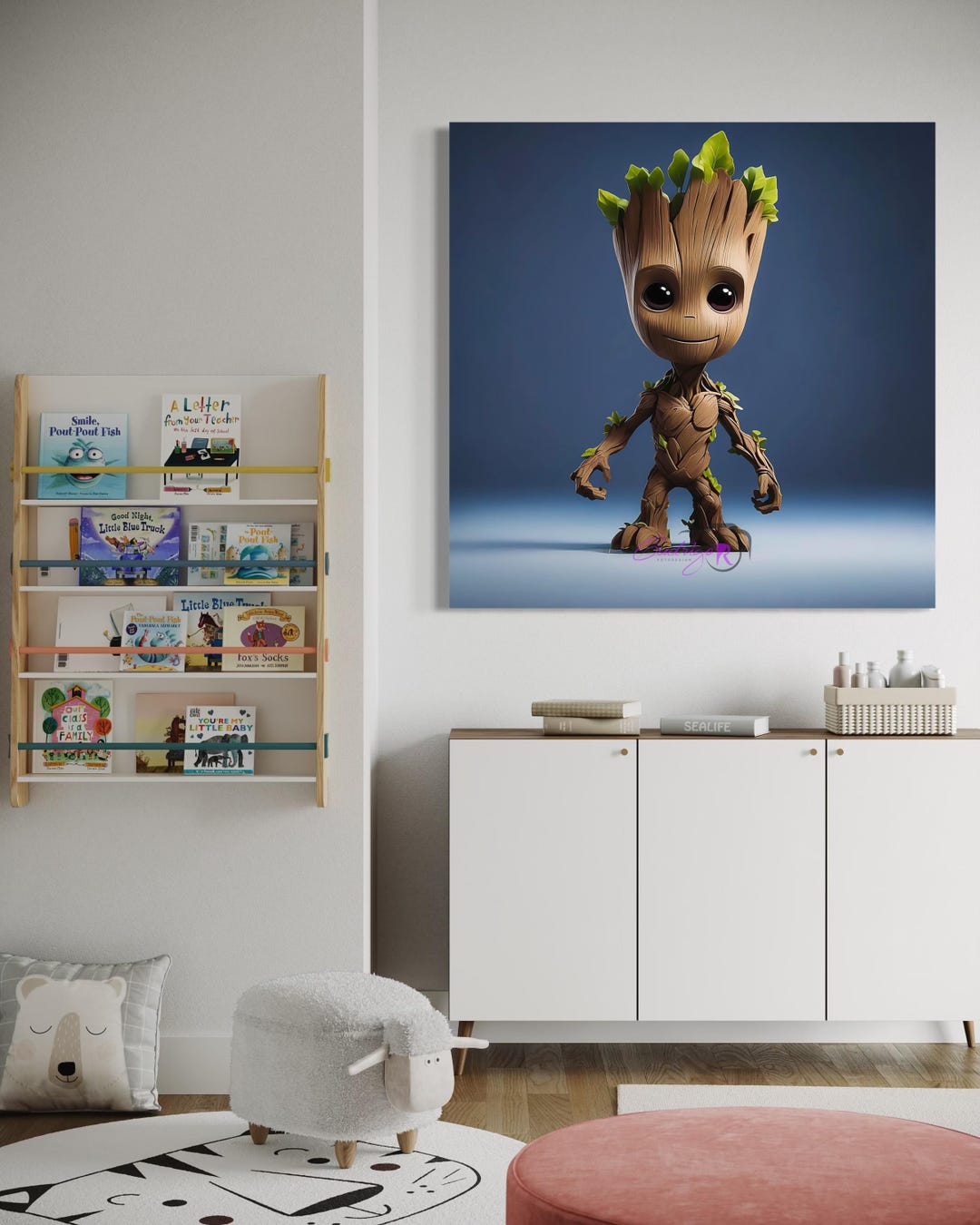 Children's Picture I Groot I Digital Art Print I Wall Art I AI Art I ...