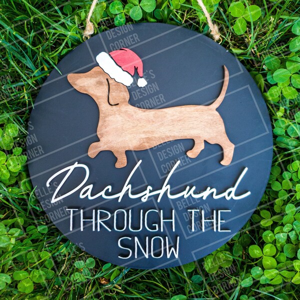 Christmas Dachshund - Etsy