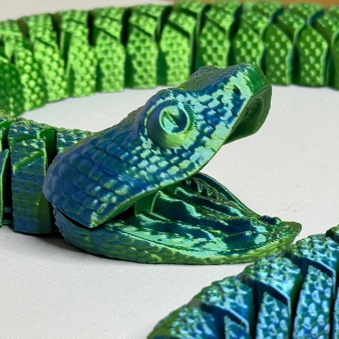 Bush Viper Articulated Snake Toy for Children or Snake Lovers - Etsy