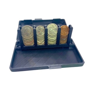 Pocket Coin Holder and Coin Wallet, Hard Case Coin Cover, Change Holder ...