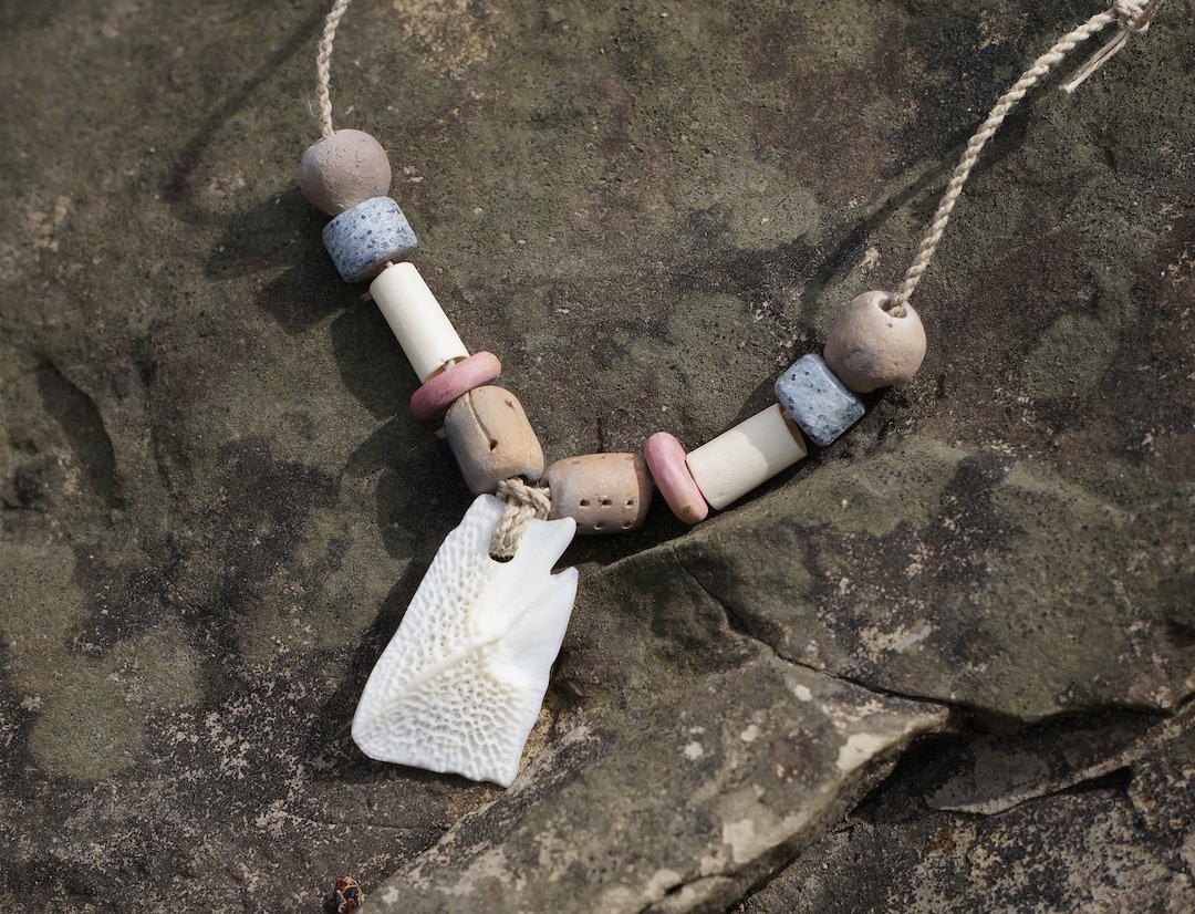Prehistoric Style Necklace Sturgeon Bone Pendant Various - Etsy UK