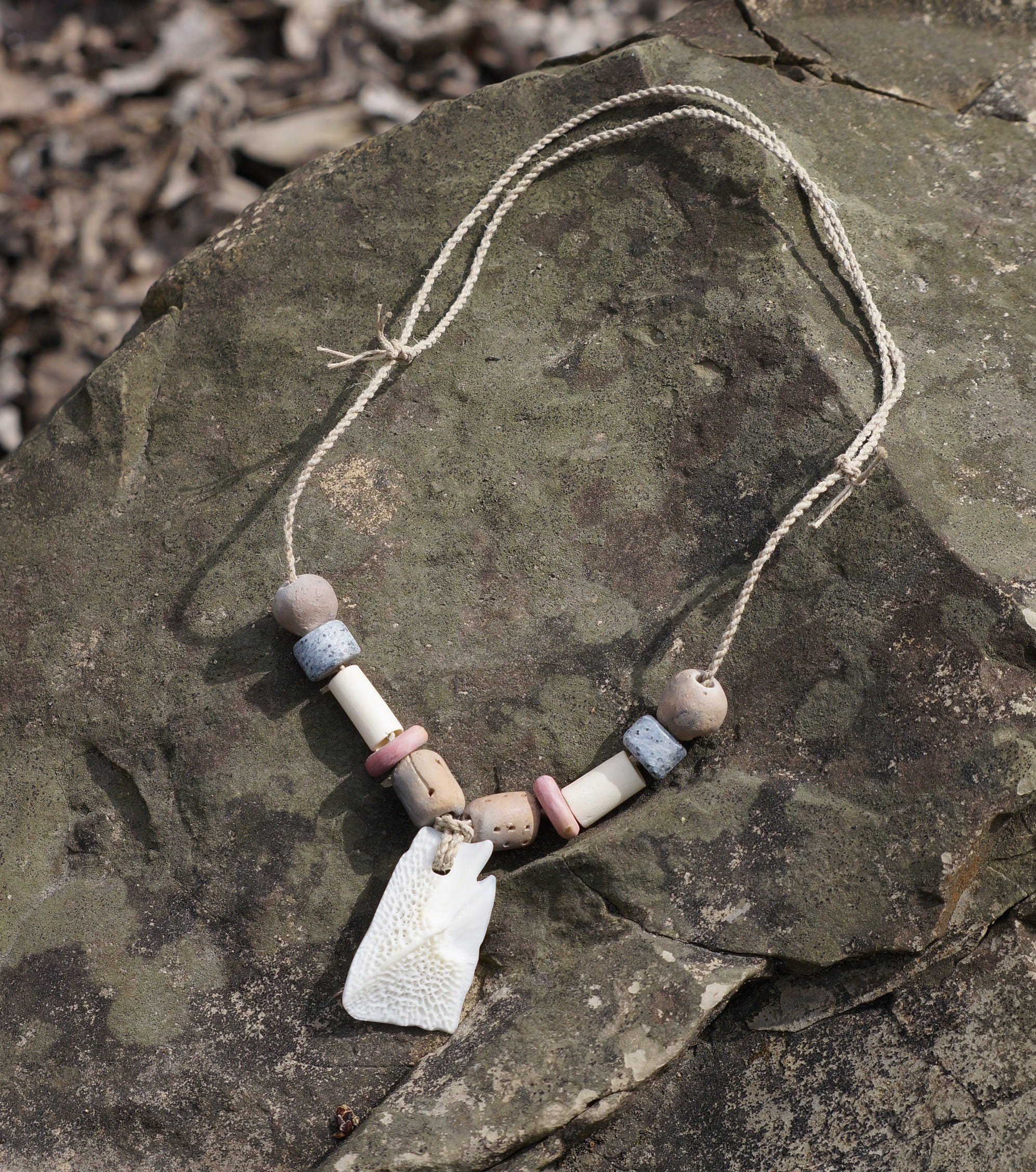 Prehistoric Style Necklace Sturgeon Bone Pendant Various - Etsy UK