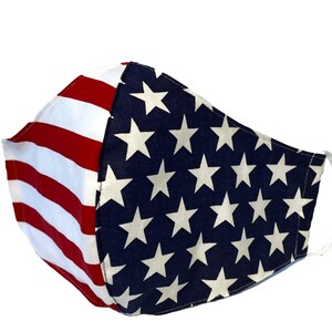 USA Flag Cotton Face Mask Adult Kids Face Masks With Filter | Etsy