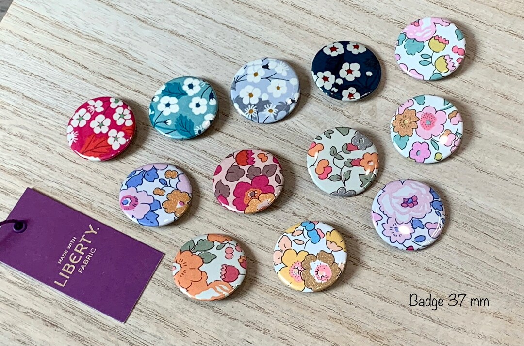 37 Mm Liberty Badge, Plastic Badge - Etsy