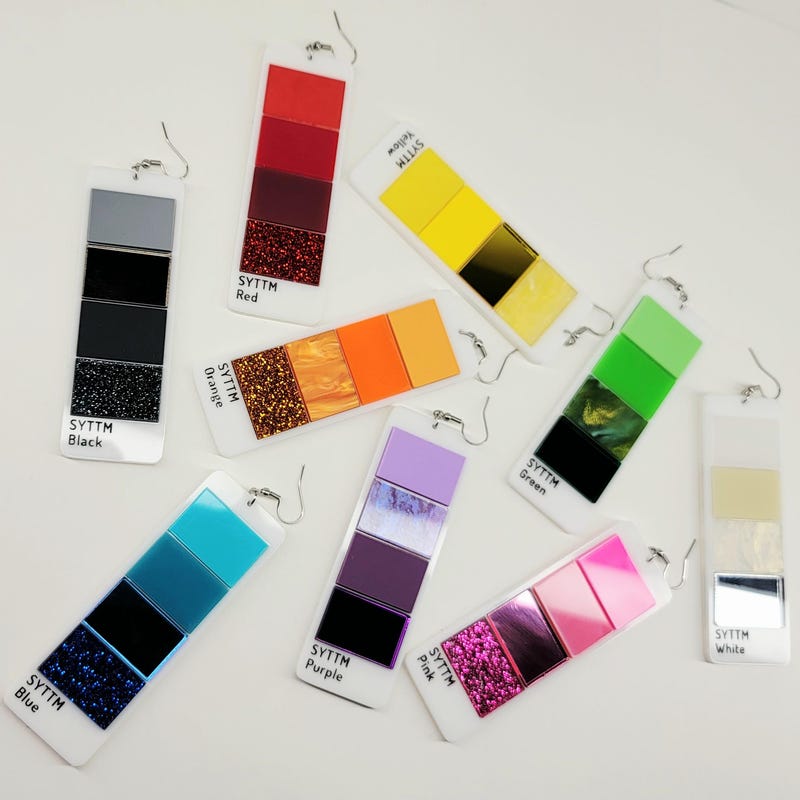 Paint Swatches Jewelry - Etsy