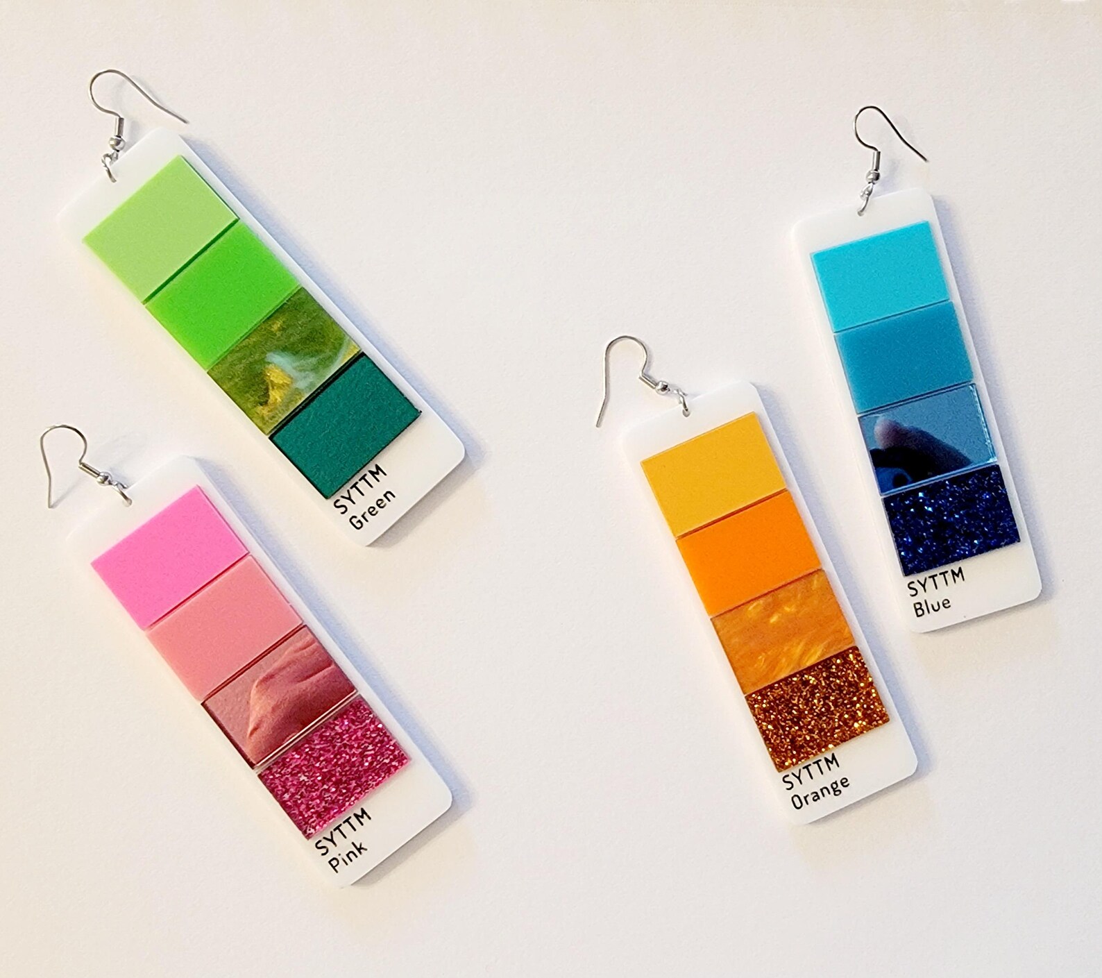 Paint Swatch Earrings - Etsy