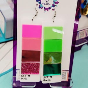 Paint Swatch Earrings - Etsy