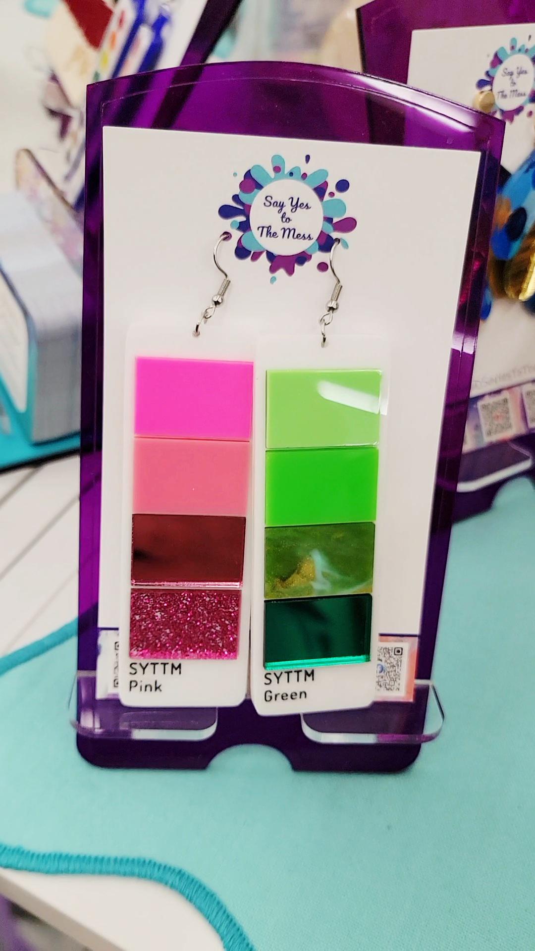 Paint Swatch Earrings - Etsy