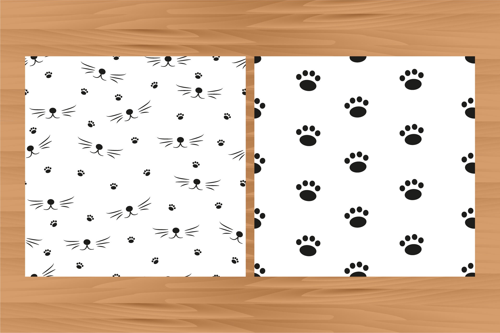 Cat Digital Paper 10 Cat Patterns Kitten Patterns Cute - Etsy