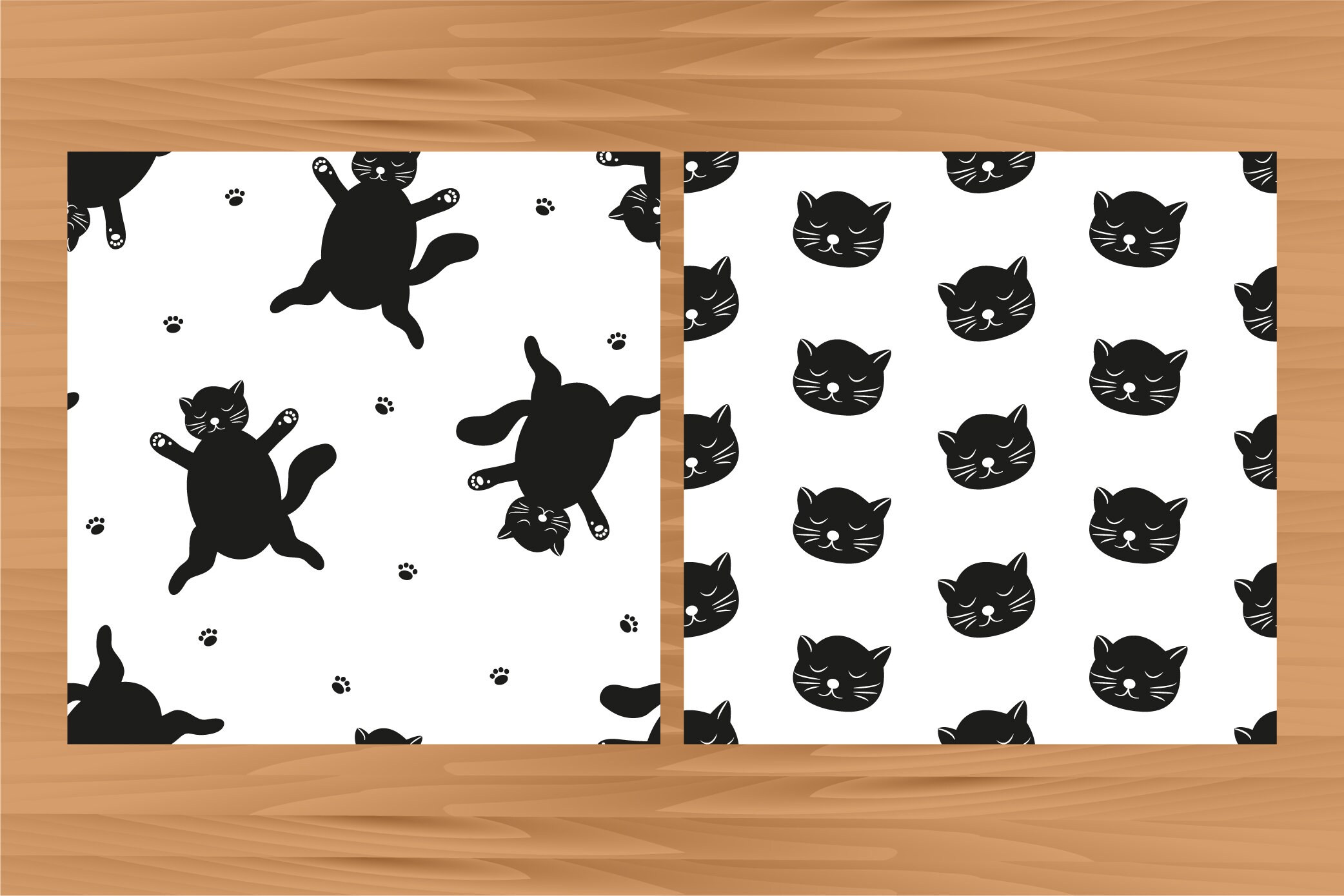 Cat Digital Paper 10 Cat Patterns Kitten Patterns Cute - Etsy