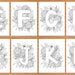 Alphabet, 26 Printable Coloring Letters, Floral Coloring, Abc Coloring ...