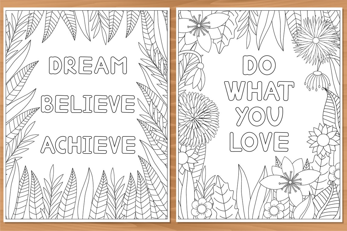 Affirmations Coloring Pages, Affirmation Coloring, Printable Quotes ...