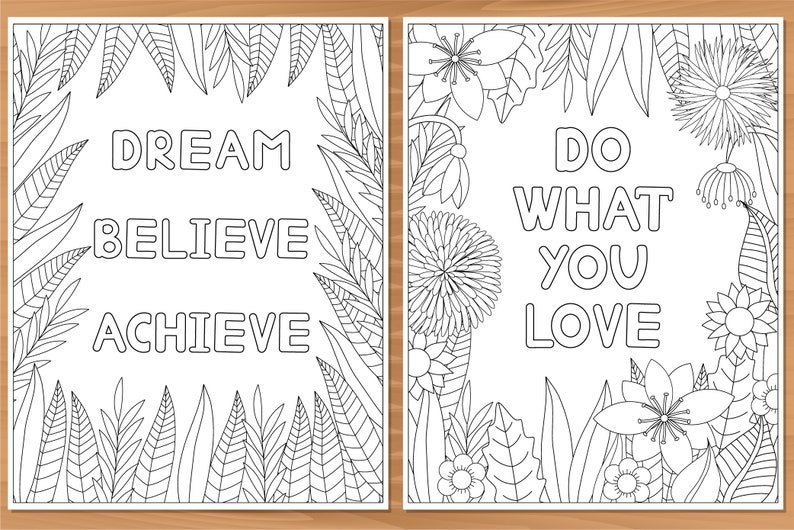 Affirmations Coloring Pages, Affirmation Coloring, Printable Quotes ...