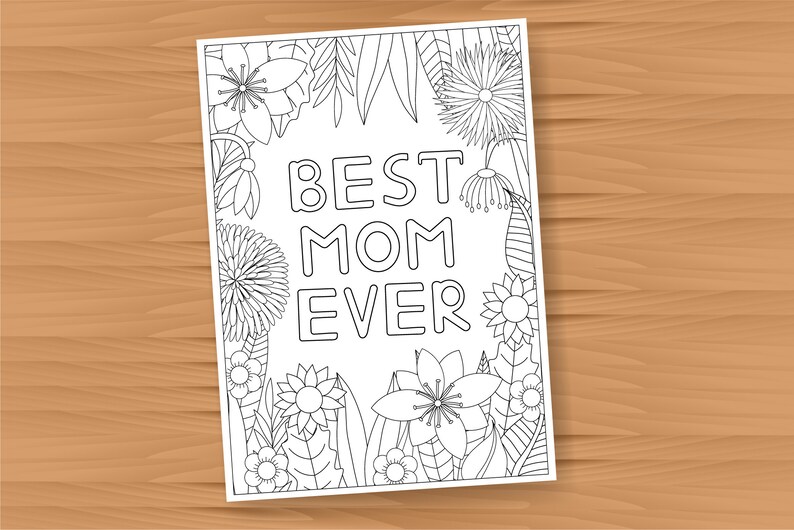 Mother's Day Coloring Cards, 3 Card Templates, Mothers Day Cards ...