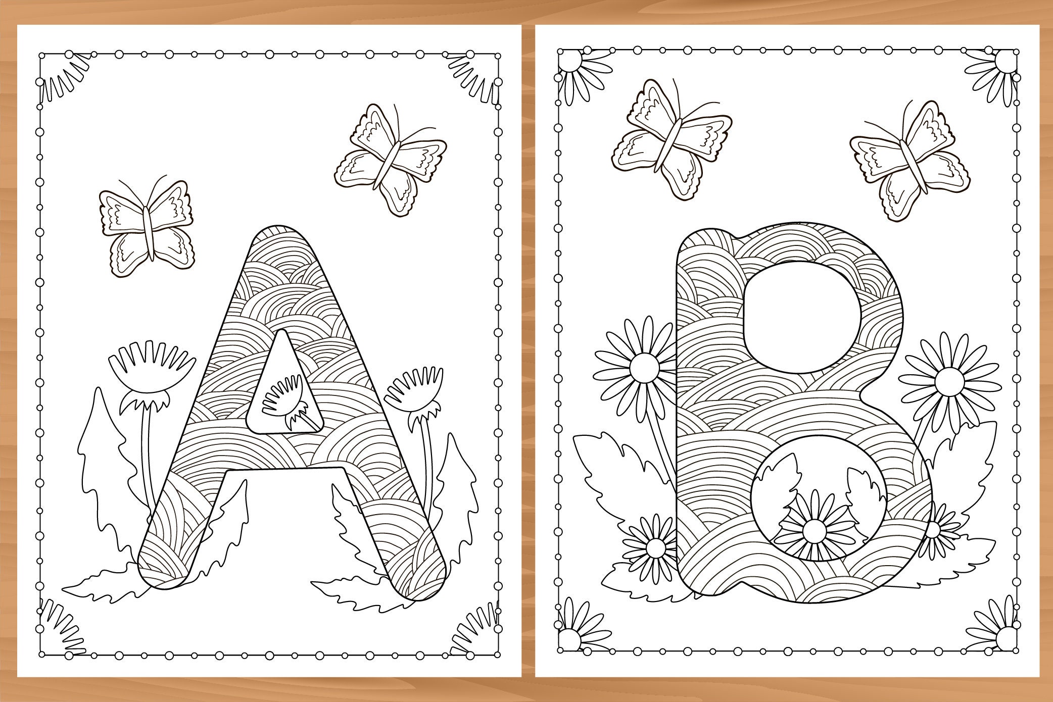 a to z alphabet coloring pages Coloring alphabet pages letters ...